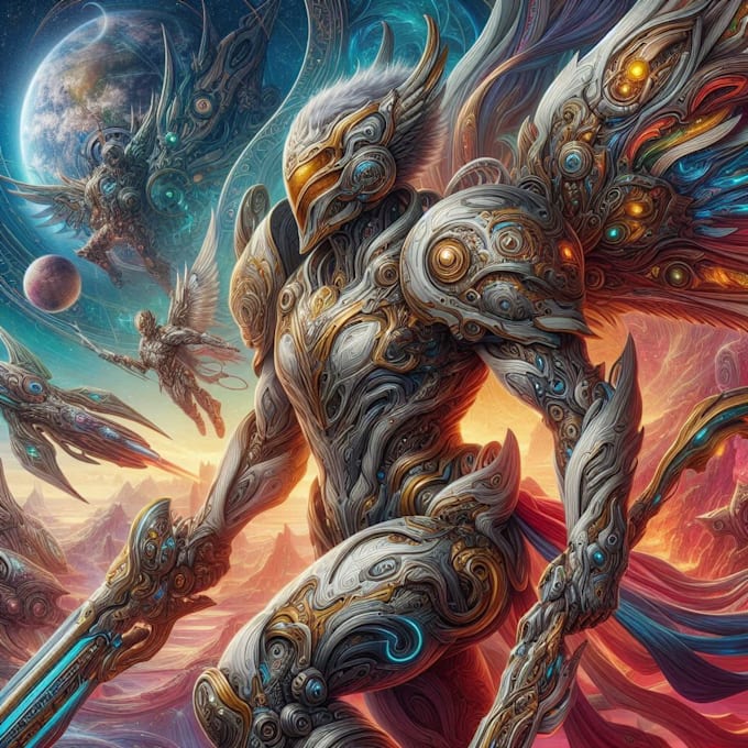 Create warhammer 40k character illustration by Usywood | Fiverr