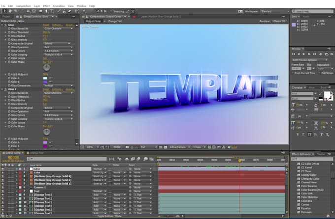 Edit any after effects template by Badhon92 | Fiverr