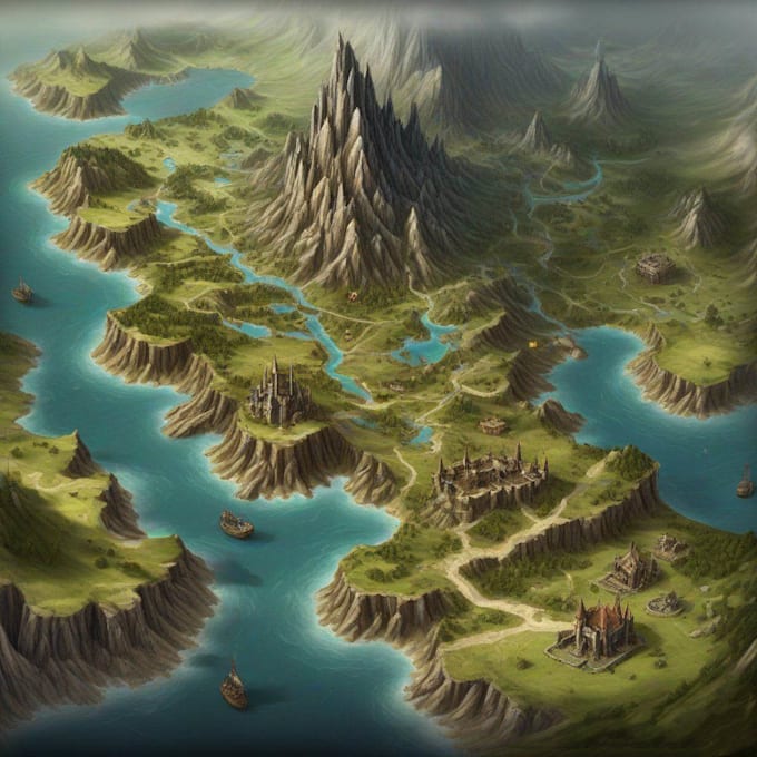 Create fantasy world map design custom dnd game map world by Garfidong ...