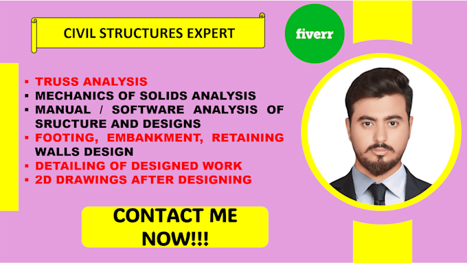 Design civil engineering structures manually and on software by Tech ...
