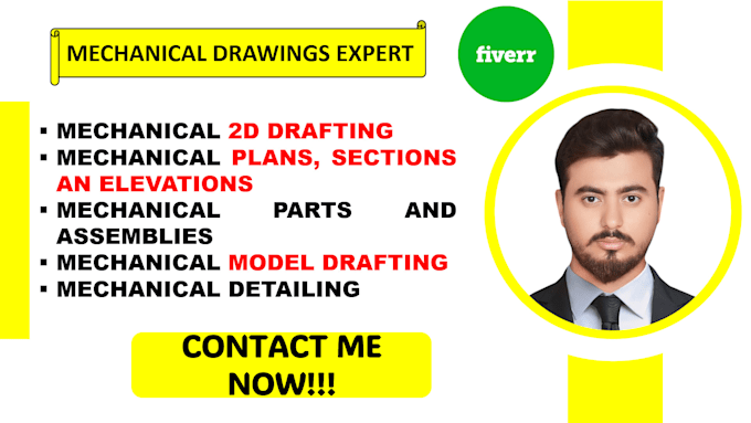 2d drafting of mechanical models plan, section and elevation by Tech ...