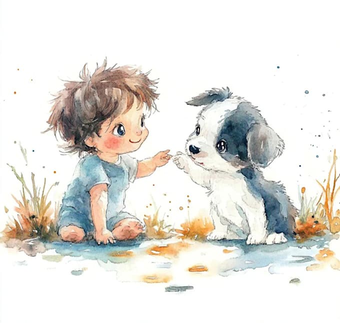 Illustrate children story book illustration watercolor by Debra_bryant ...
