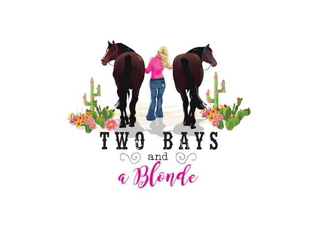 Design western boutique two bays blonde logo by Madelin_nicolas | Fiverr