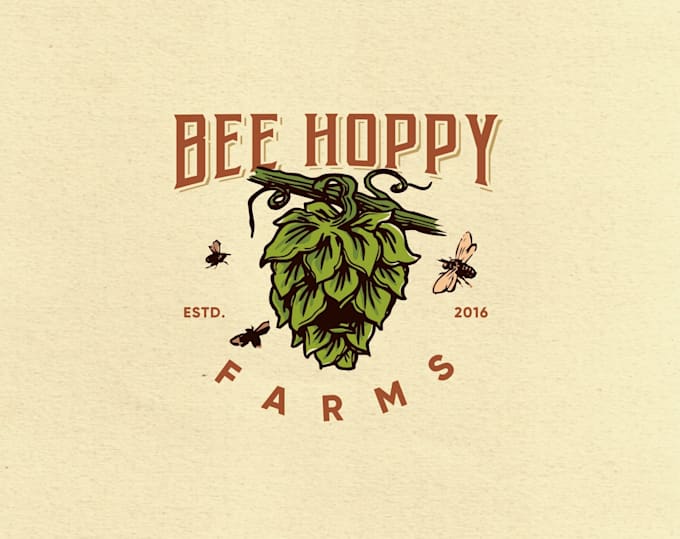 Design unique bee themed art logo by Kasey_raynor | Fiverr