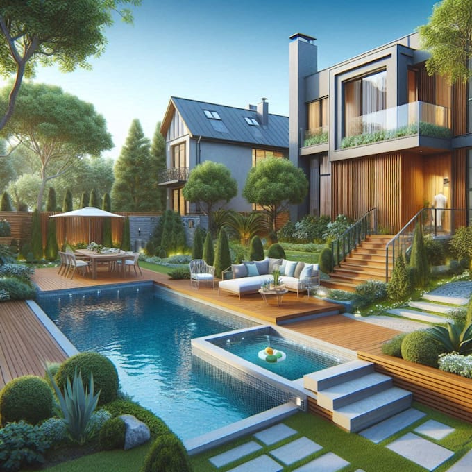 Make a landscape design for site plan, garden, architect by Nayahemnyuy ...