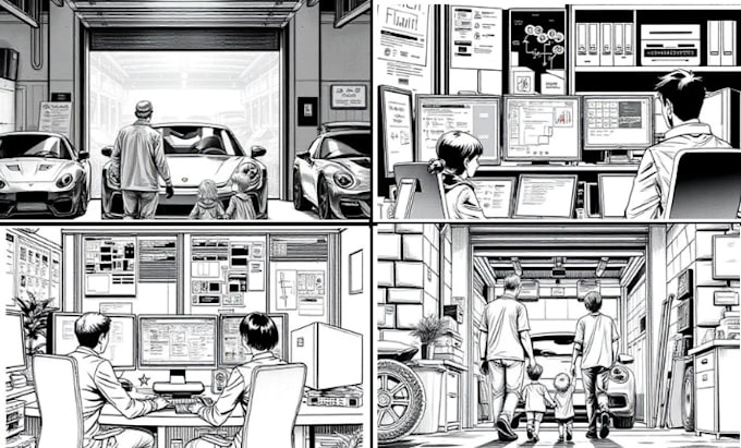 Create eye catching storyboard comic art for film animation and ...