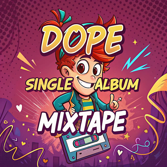 Design dope cartoon, mixtape or single album cover artwork by Naelasso | Fiverr