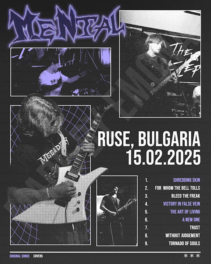 Design a band poster for a music gig by Emkancheva333 | Fiverr