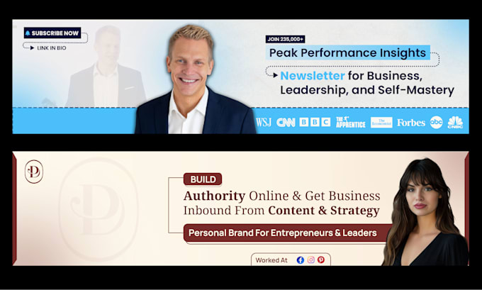 Design the high quality linkedin banner that brings leads by ...