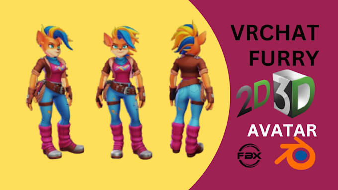 Make a vrchat avatar by Victoryni | Fiverr