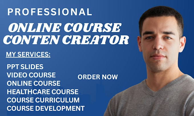 Do online course content creation, lesson plan udemy video course ...