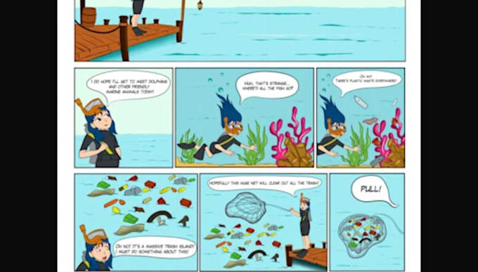 Draw comic strip, comic storyboard, comic panel, comic and comic book ...