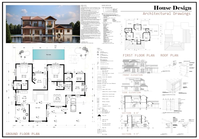 Architect draw 2d floor plans, 3d render, permit drawings in autocad by ...