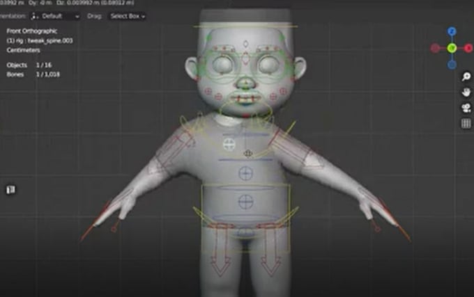 Avatar rig3d,blender rig for wonder dynamic,mixamo,ue5 face rig ...