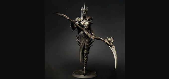 Digital sculpt 3d model from reference, deliver stl,mini figurine, wow ...