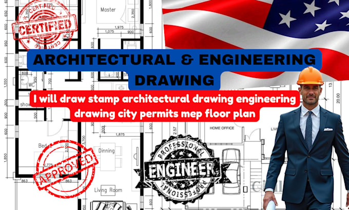 Review and stamp architectural plan, construction plan, pe stamp for ...