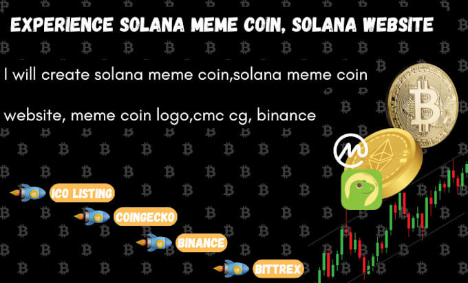 Create solana meme coin,solana meme coin website, meme coin logo,cmc cg, binance by ...