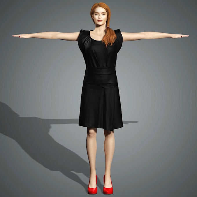 Detail realistic 3d character modeling, texture,retopology,ue5 rig, animation by Cashlarrymanny ...