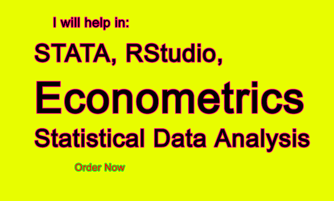 Data analysis in stata and rstudio by Nadia_kh8 | Fiverr