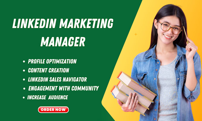 Be your linkedin marketing manager and content creator by Hassan_khan74 ...