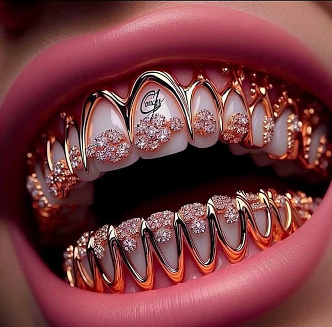 Do any type of custom grillz teeth jewelry design 3d animation by Emm ...