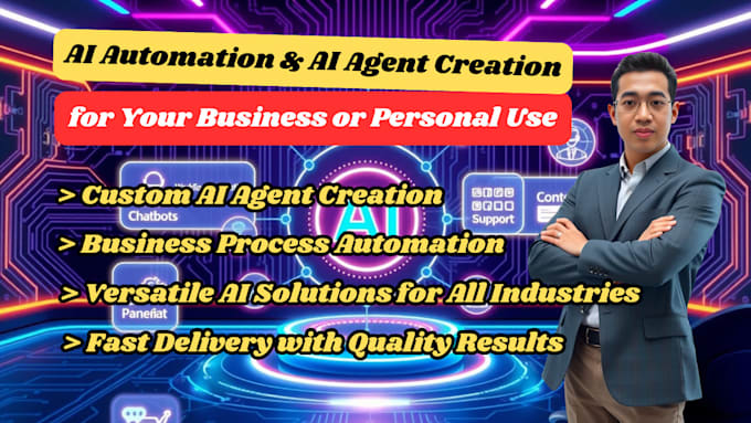 Develop ai agent to automate your tasks and business by Pribadivick | Fiverr