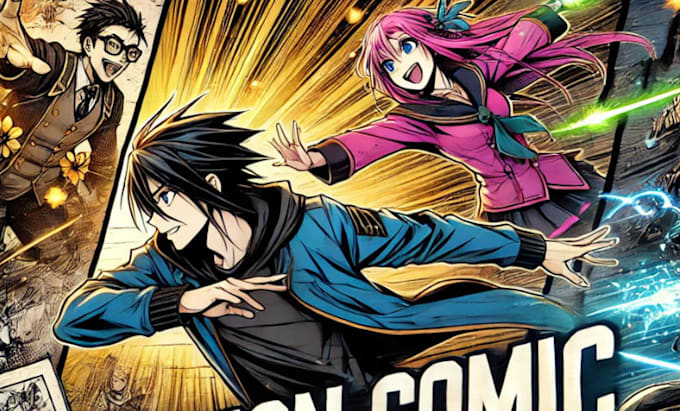 Illustrate motion comic book storyboard anime manga inkerw graphic ...