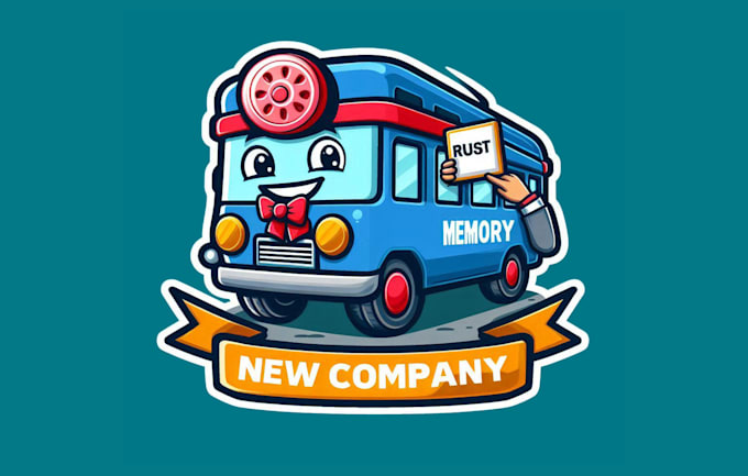 Design a unique memory russ bus mascot logo for your brand by Alexe ...