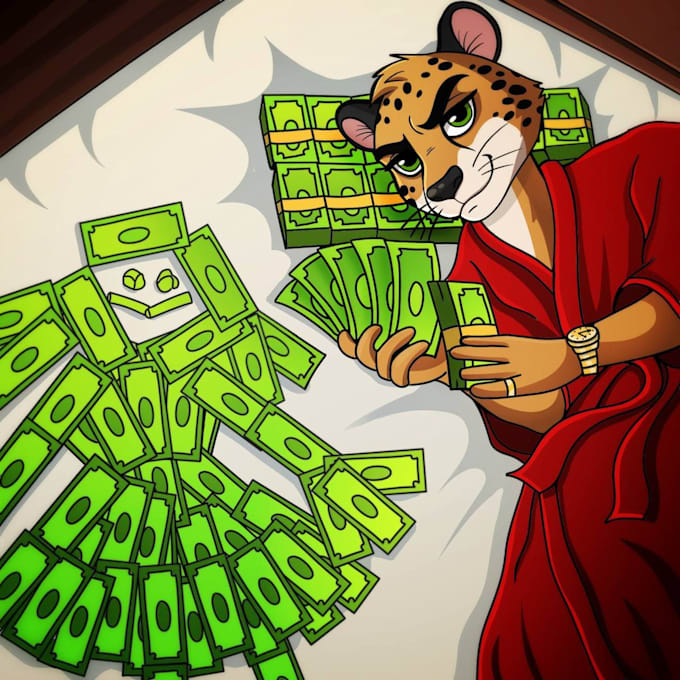 Create funny meme coin art crypto meme art 2d animation crypto meme ...