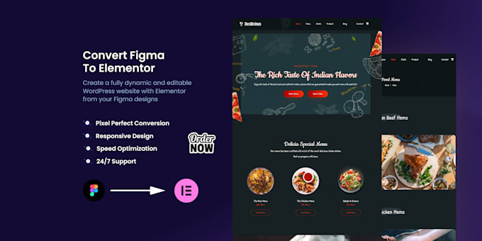 Convert figma to elementor by Dannyspace | Fiverr