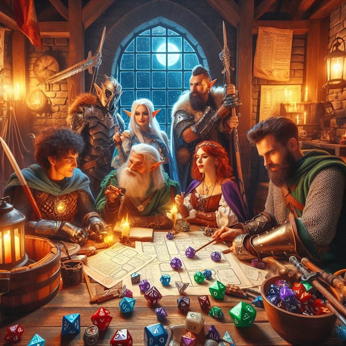 Draw realistic fantasy dnd character and concept art by Pioterett | Fiverr