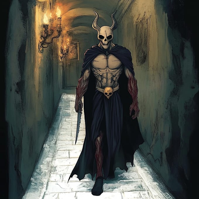 Create a fantasy horror character art and horror art by Ultieds | Fiverr