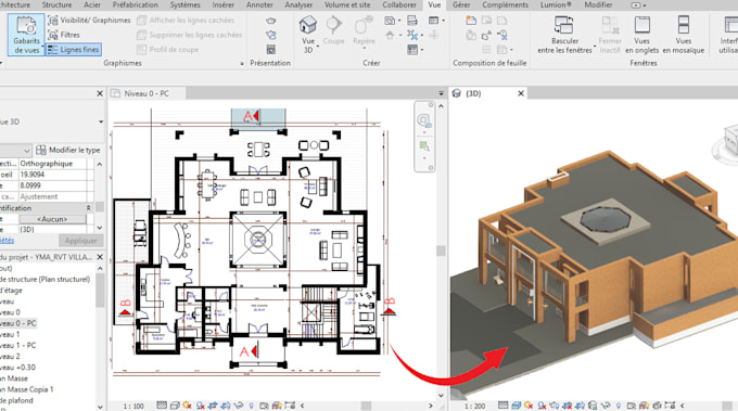 Turn your 2d floor plans into a detailed revit model by Lbdarchitecture ...