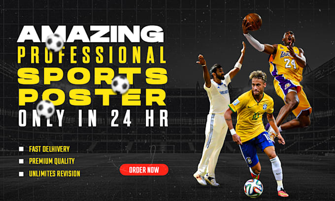 Design sports poster and sports flyer in 24 hr by Soumodip07 | Fiverr