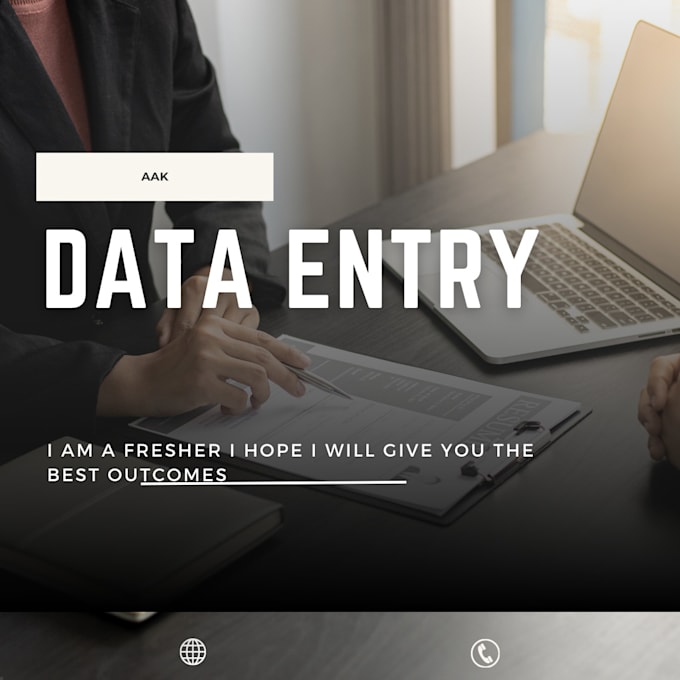 Fast accurate data entry by Amnaizhar | Fiverr