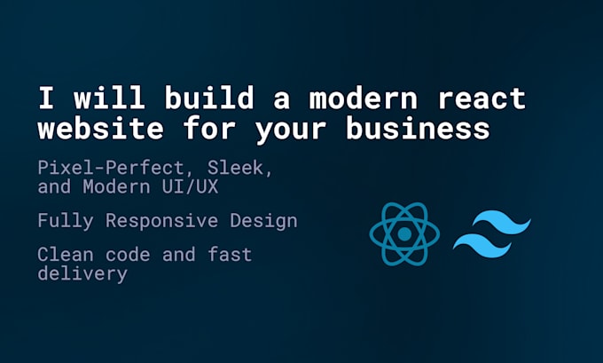 Build a modern react website for your business by Codewith_rohan | Fiverr