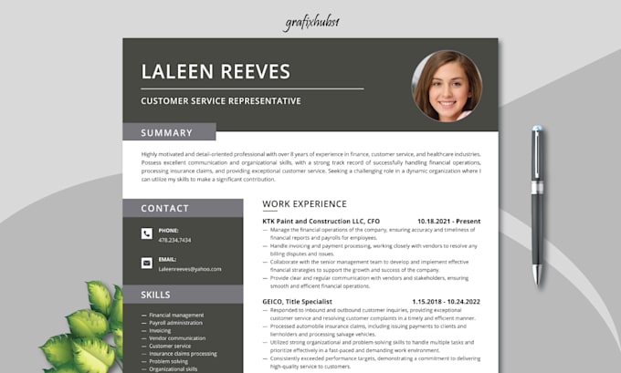 Be your resume builder, design maker or expert cv writing by ...