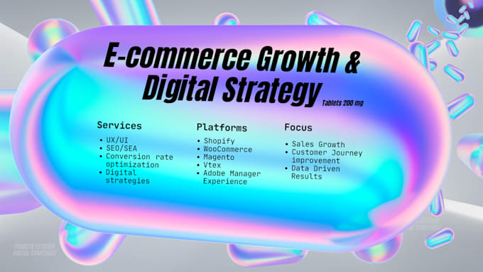 Use data driven ecommerce strategies for unstoppable growth by Francysestrada | Fiverr