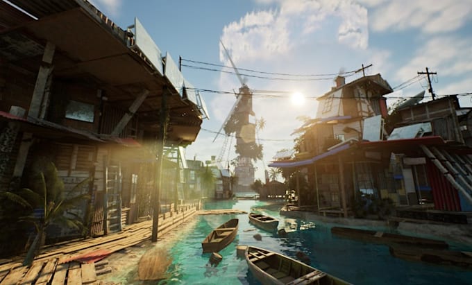 Custom 3d game world realistic 3d game art 3d game environment design for unity by Samirah ...