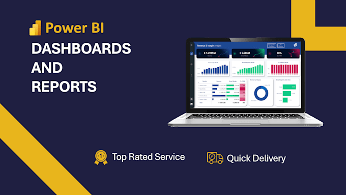 Create interactive power bi dashboard by Vishalbaisla | Fiverr