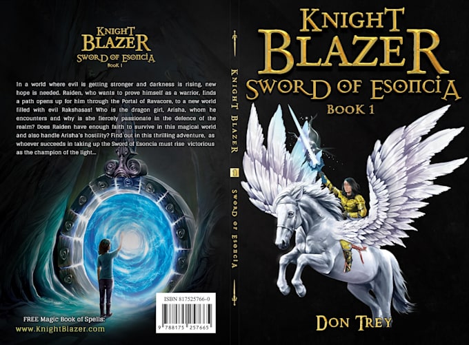 Create a custom fantasy adventure book cover design by Paularnold77 ...