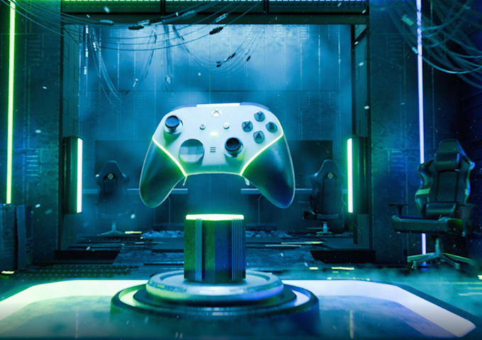 Ps5 controller product visualization,xbox,game device product animation,nintendo by ...