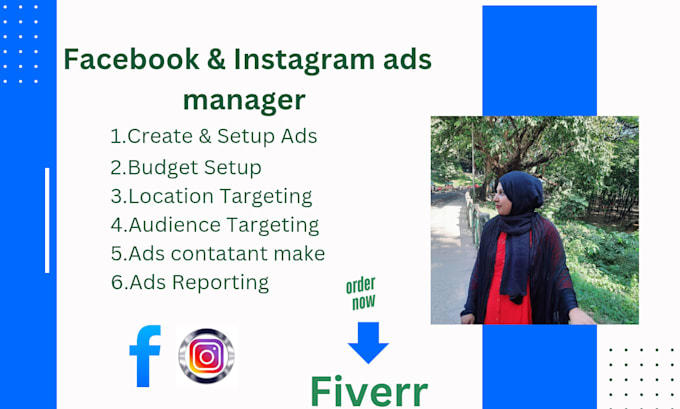 Manege your facebook, instagram ads maneger,meta ad setup by Afrintania20 | Fiverr