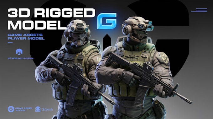 Create and port your garrys mod, gmod 3d character model, gmod addon by ...