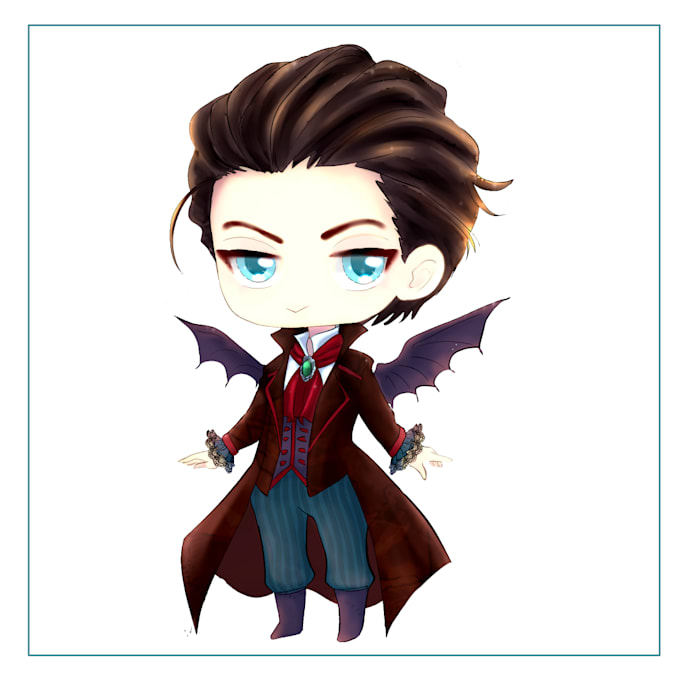 Custom anime chibi drawings by Aivalyn | Fiverr