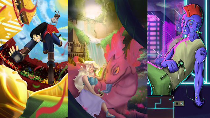 Professional character design for games and comics by S10_daniel | Fiverr