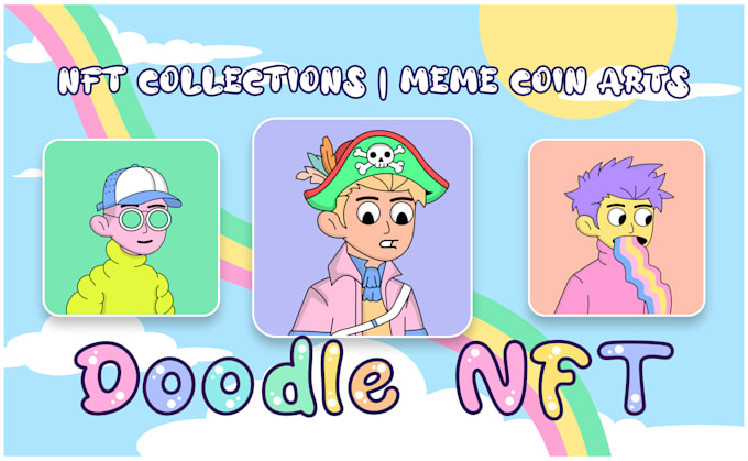 Design doodle nft cartoon meme character for only fiver dollars by ...