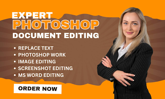 Photoshop doc editing image editing text replacement document ...