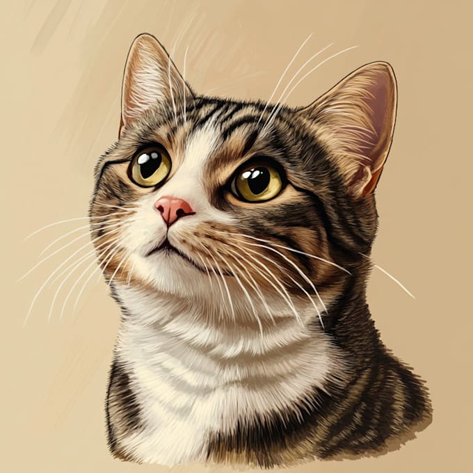 Draw pet portrait into cartoon vector by Sung_ray | Fiverr