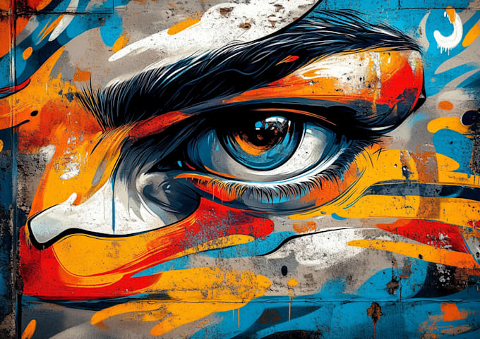 Do illustration expressionism art, graffiti, abstract by Cedriaun | Fiverr